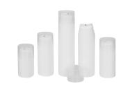 China Cylinder PP Airless Bottle Cosmetic Skincare Set For Serum 30ml 100ml for sale