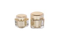China Heavy Wall Cosmetic Pump Bottle Packaging Skincare Set Square Cream Jar 30g for sale