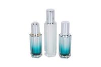 China Lotion Cosmetic Dropper Bottle Hexagonal Cream Jar 50g Skincare Set for sale