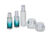 China Lotion Cosmetic Dropper Bottle Hexagonal Cream Jar 50g Skincare Set for sale