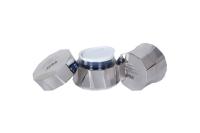 China Aluminium Oxidation Polygon Lotion Pump Bottle Skincare Refill Face Cream Jar for sale