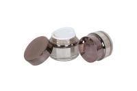 China Polygon Acrylic Lotion Bottle Skincare Cream Jar Cosmetic Family Set Packaging 60ml for sale