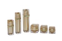 China 120ml Acrylic Serum Bottle Face Cream Jar Cosmetic Packaging Set for sale