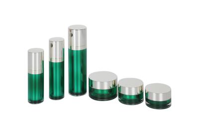China Cosmetic Serum Pump Bottle Packaging 30g Acrylic Face Cream Jar Daily Skincare for sale