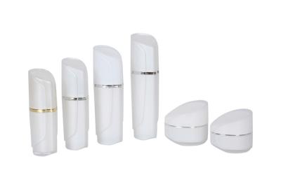 China 120ml Acrylic Lotion Cosmetic Pump Bottle Set Jar Obliquely Round Triangle For Personal Care for sale