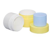China 50g 200g Double Layer PP Cream Jar PCR Replaceable Packaging for sale