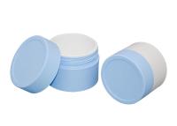 China 50g 200g Double Layer PP Cream Jar PCR Replaceable Packaging for sale