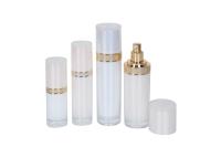 China 30g / 50g Acrylic Face Cream Jar 120ml Plastic Lotion Bottle Skincare Set for sale