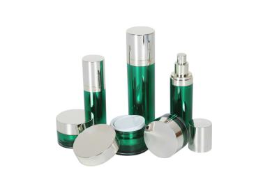 China Customized Cosmetic Empty Lotion Cylinder Bottle Cream Jars Skin Care Packaging for sale
