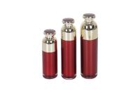 China 50ml Acrylic Lotion Cosmetic Pump Bottle With Mouth Cover Cream Jars Family Set for sale