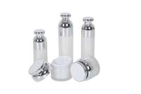 China Cosmetic Lotion Serum Bottle With Mouth Cover Skincare Family Set for sale
