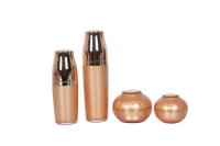China 80ml Dome Acrylic Lotion Bottles Cosmetic Cream Jar Packaging Whitening Moisturizing Set for sale