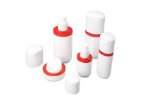 China 80ml Oval Lotion Cosmetic Pump Bottle Set With 25 / 45g PETG Jar for sale