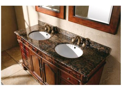 China Ogee Edge Granite Bathroom Countertops , Baltic Brown Granite Countertops for sale