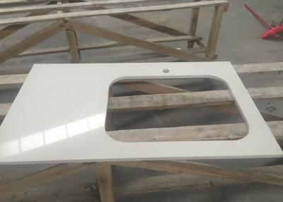 China Engineered Artificial Stone Slab Countertop With Sink Shape Ease Edged for sale