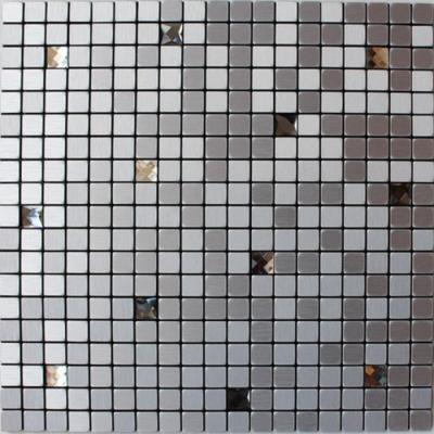 China Individual White Grey Silver Metallic Mosaic Tiles Crystal Diamond Shaped for sale