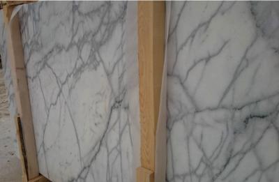 China Honed Carrara Marble Laminate Worktop , Custom Made Marble Table Top for sale