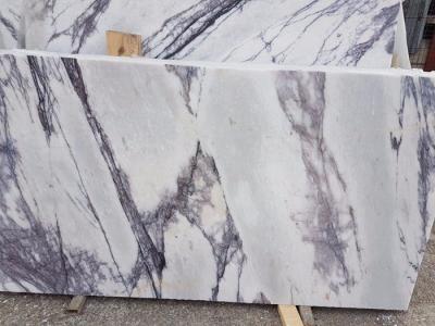 China Living Room Stone Slab Countertop Calacatta Marble Worktop Crystal White for sale
