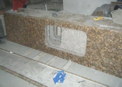 China Baltic Gold Granite Stone Slab Countertop Solid Surface Vanity Tops For Bathroom for sale
