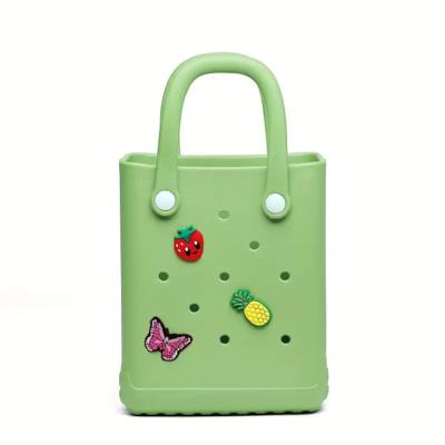 China Fashionable Custom Promotion Gifts Mini Rubber Beach Tote Bag For Girls for sale