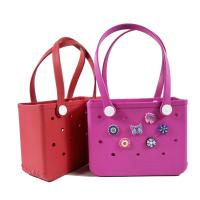 China DIY Charms Beach Storage Bag EVA Tote Bag Cute Mini Beach Bag For Travel for sale
