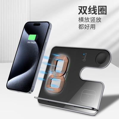 China All Metal 3 In 1 Wireless Charger 18W High Power Quick Heat Dissipation for sale