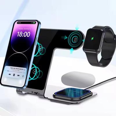 China Convenient Personalized Electronic Gifts Magsafe 3 In 1 Charger For Apple Watch for sale