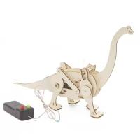 China Electric Dinosaur Puzzle Educational Wooden Toy Child Friendly Wooden Science Toys for sale