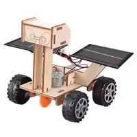 China Wooden STEM Experiment Kit Natural Color Solar Powered Safe Assembly for sale