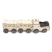 China Electric Train Wooden STEM Toys Educational Gift Funny Creative DIY Experiment for sale