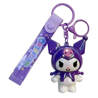 China Schoolbag Kuromi And Melody Keychain 3D Design Multi Functional High Precision for sale