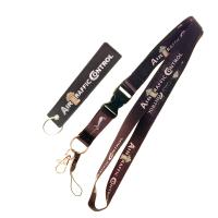 China Embroidery Custom Promotional Lanyards Woven Personalized Neck Lanyards for sale