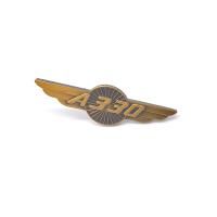 China Airbus A330 Commercial Pilot Wings Badge Antique Bronze Long Lasting for sale