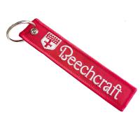 China Custom Beechcraft Embroidered Keychain – Dual-Sided Logo, Aviation Branding & Bulk Gift Orders for sale