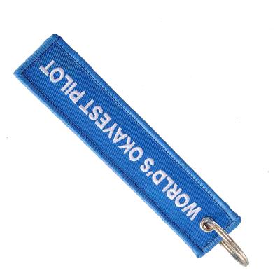 China Humorous Pilot Design Keychains for Events - Custom Embroidered Souvenirs with Multi-Color & Logo Options / Promotional Gifts for sale