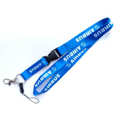 China Safety Breakaway Clasps Custom Polyester Lanyards Corporate ID Waterproof Print for sale
