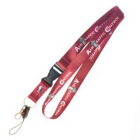China Vibrant Red Custom Promotional Lanyards Lightweight Lanyard Promotional Products for sale