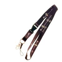 China Textured Fabric Custom Promotional Lanyards Quick Release Buckle Custom Polyester Lanyards for sale