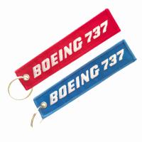 China Custom Boeing 737 Keychain | Aviation Theme Embroidery | Multi-Color Options & Eco-Friendly​ for sale