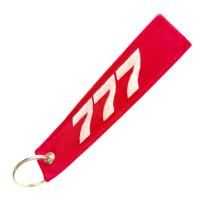 China Dual-Color 777 Keyring | Polyester & Metal Fusion | Rust-Proof Hardware | Gift-Ready​ for sale
