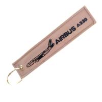 China AIRBUS A330 Collector's Keychain - Premium Embroidery + Rust-Proof Metal Ring (Aviation Gift) for sale