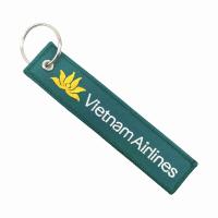 China Vietnam Airlines Custom Embroidered Keyring Aviation Souvenir Lightweight Portable for sale