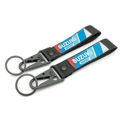 China Suzuki Sport Heritage Keychain | Bold Red/Blue Branding + Industrial-Grade Clip | Motorcycle Loyalist Essential​ for sale