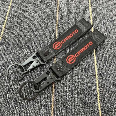 China Motorcycle-Inspired Key Organizer - Reinforced Metal Hardware & Textured Fabric - Gear Up Your Identity