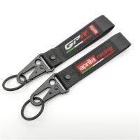 China Customizable Aprilia Racing Keychain - Durable Textile Strap with Reinforced Metal Hook for Motorcycle Enthusiasts for sale
