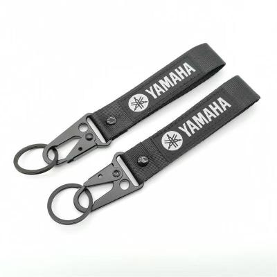 China Premium Custom Woven Lanyard Keychain - Branded Motorcycle Accessories & Polished Metal Hardware for sale