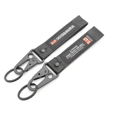 China YOSHIMURA Racing Keychain - Tactical Weave Strap & Safety-Labeled Metal Hook for Motorsport Precision for sale