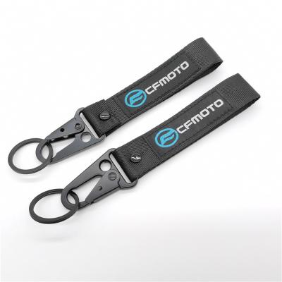 China Premium Custom CFMOTO Key Lanyards - Industrial Metal Clips + Bold Brand Weaving + All-Day Carry Comfort for sale