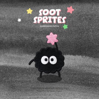China Fantasy Soot Sprite Sticker Customized Pink Star Hopeful Charm for Creative Wardrobe for sale