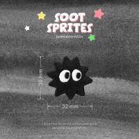 China Square 3D Clothing Embroidery Patch Studio Ghibli-Inspired Soot Sprite Patches for Whimsical Everyday Magic for sale